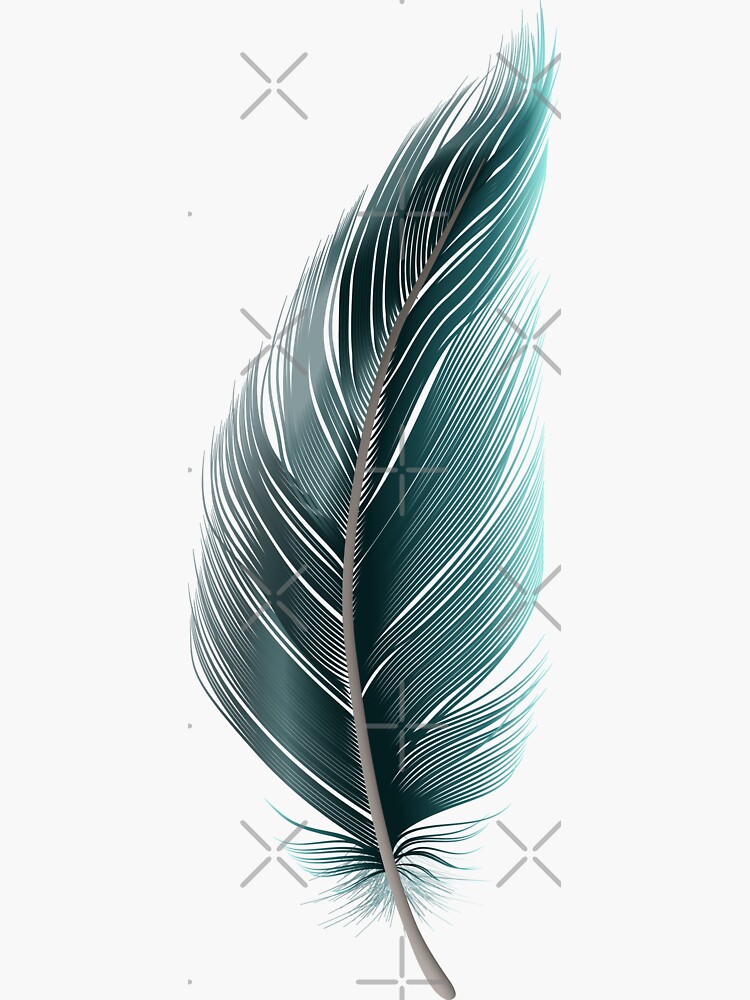 "Feather" Sticker for Sale by amrmab | Redbubble