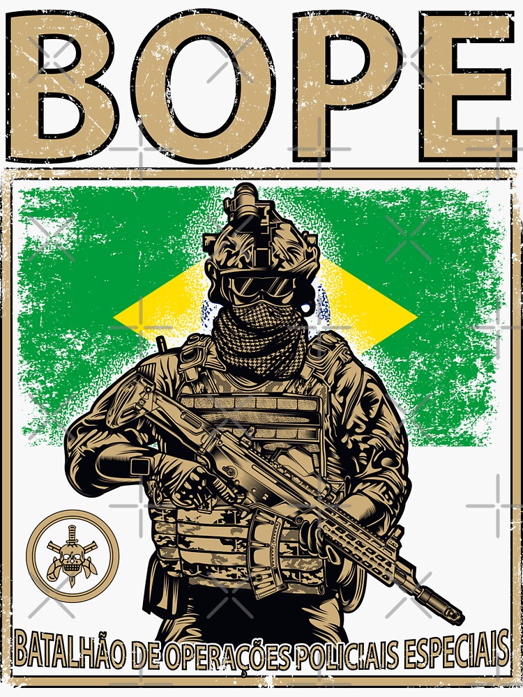 "BOPE Brazil Police Special Forces " Sticker by turbineur | Redbubble