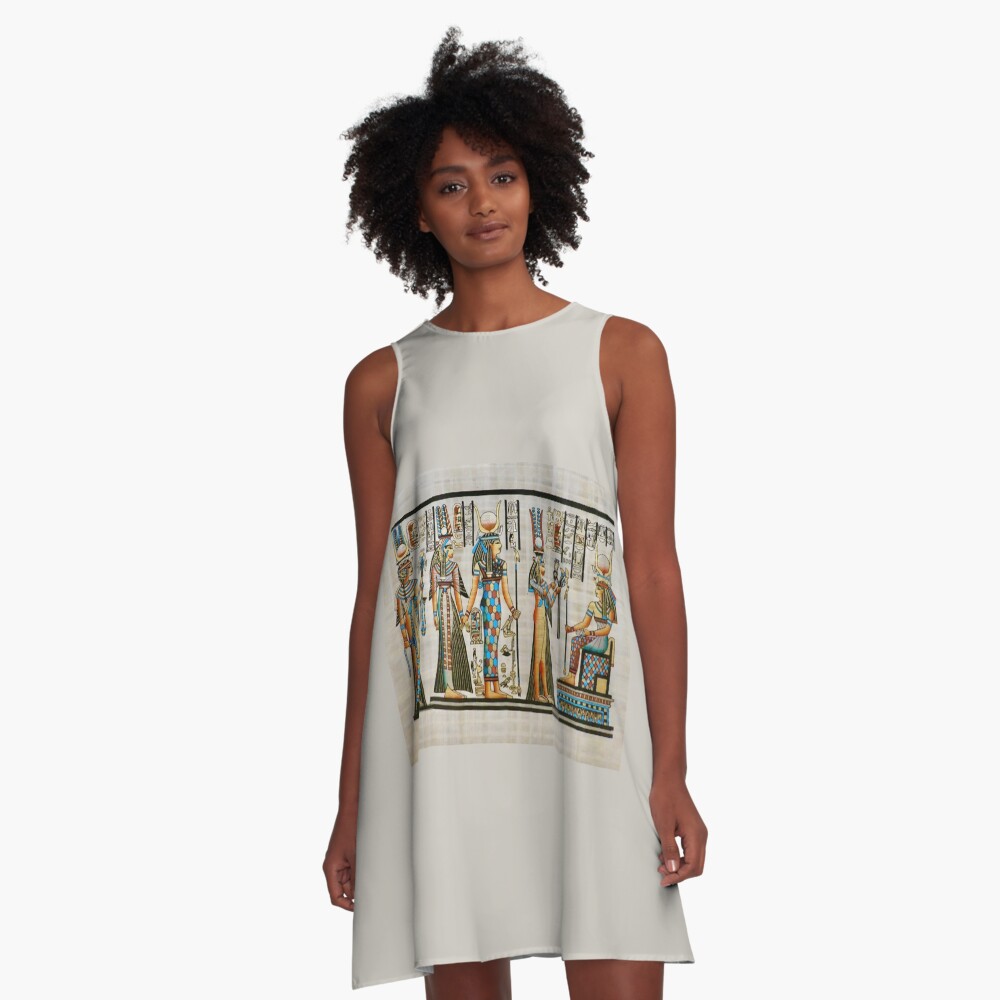 "Egyptian goddesses on papyrus" Sticker for Sale by rogerstrawberry ...