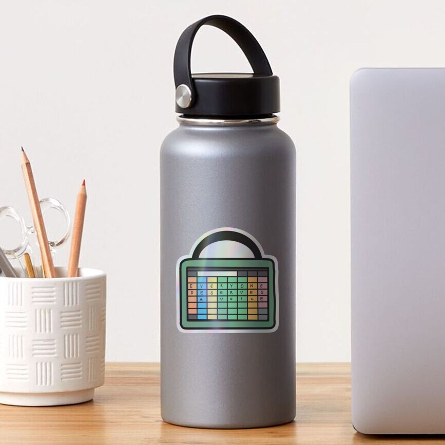 "Everyone deserves a voice AAC device, SLP" Sticker for Sale by ...