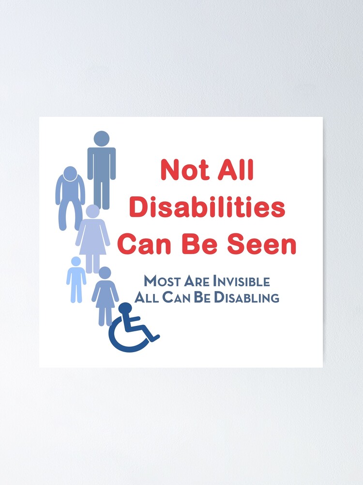 "'Invisible Disability' Art on a Mission" Poster for Sale by ...