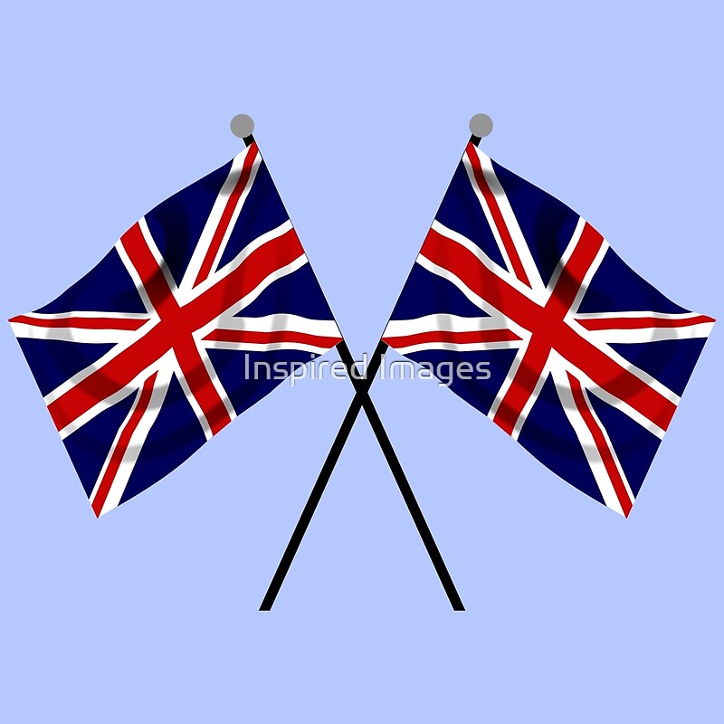 "Union Jack Flag Twin Racing Flags Car Auto Bumper Window " by Inspired ...