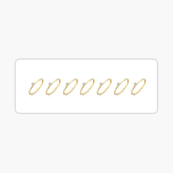 "7 rings" Sticker by kristinkrog | Redbubble
