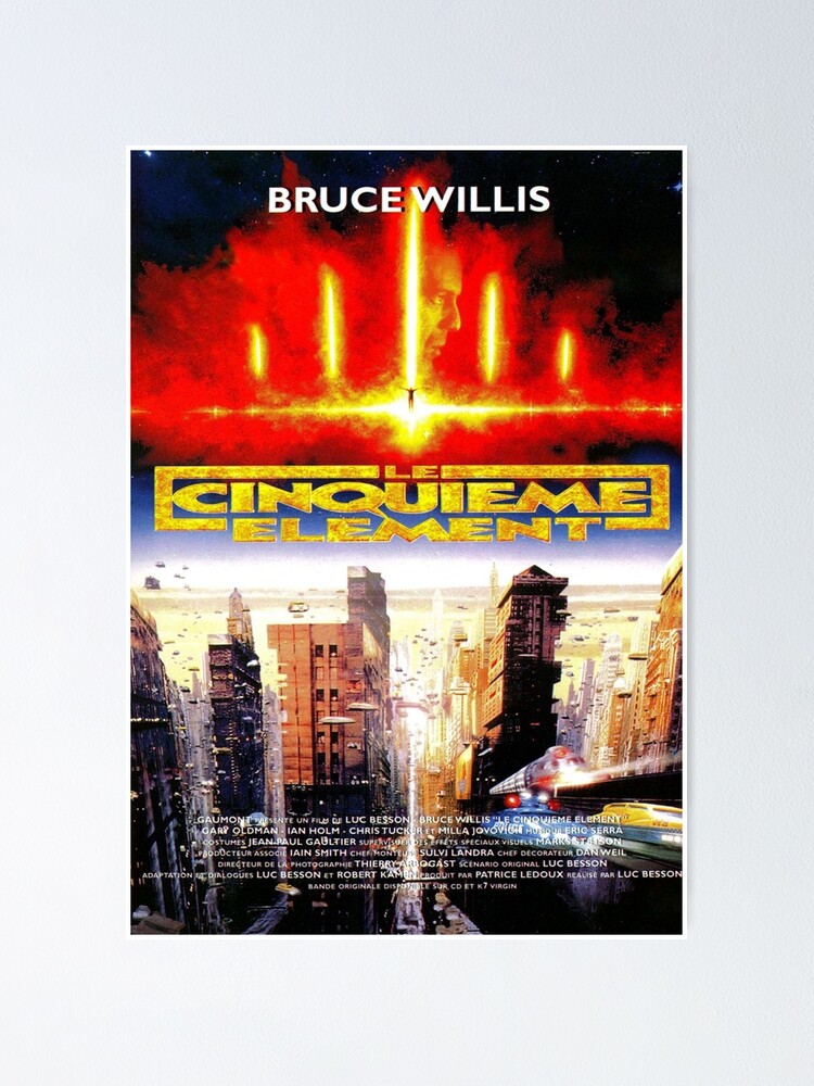 "Le 5ème Element Luc Besson" Poster by FlorianSplash | Redbubble