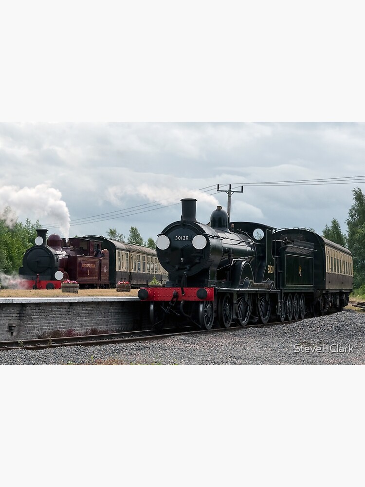 "LSWR T9 Class and Metropolitain 1" Poster by SteveHClark | Redbubble
