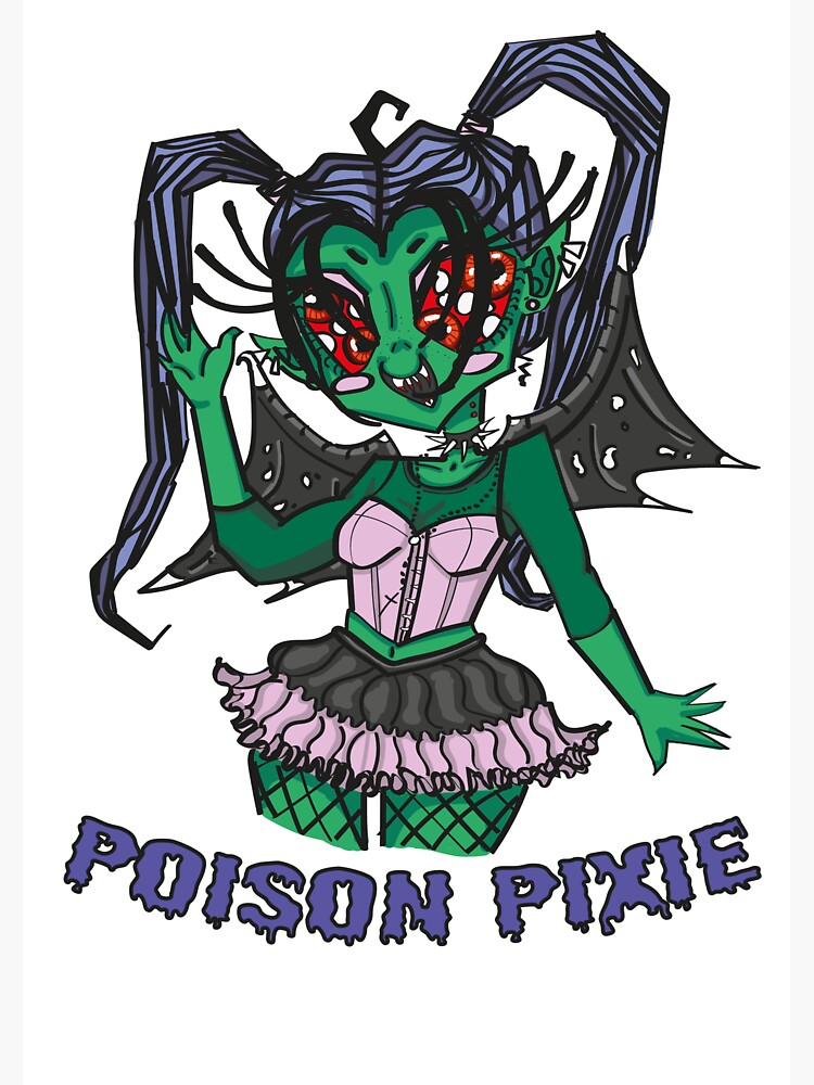 "Poison Pixie logo" Sticker for Sale by poison-pixie | Redbubble