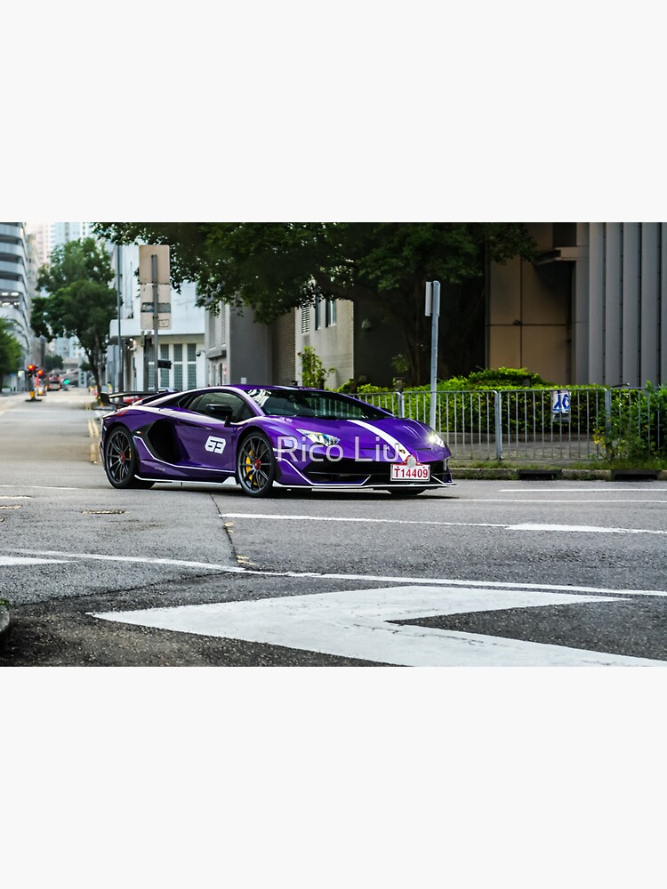 "Aventador SVJ" Sticker by ricoliu | Redbubble
