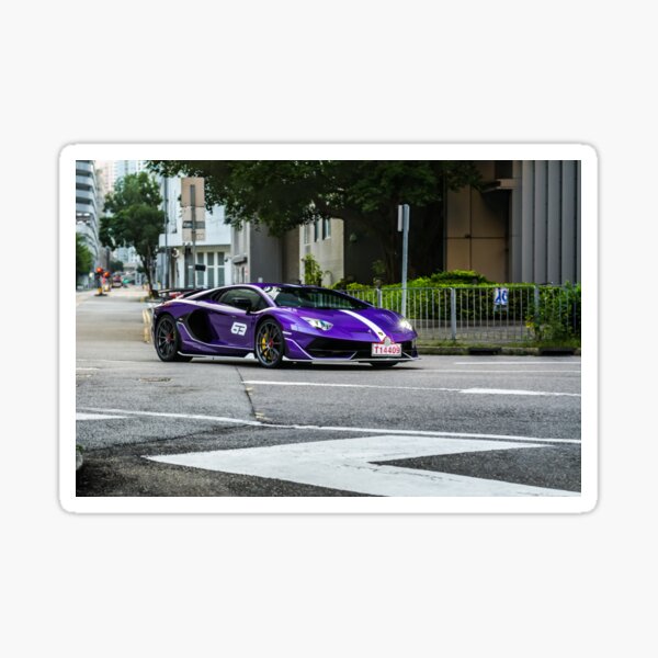 "Aventador SVJ" Sticker by ricoliu | Redbubble