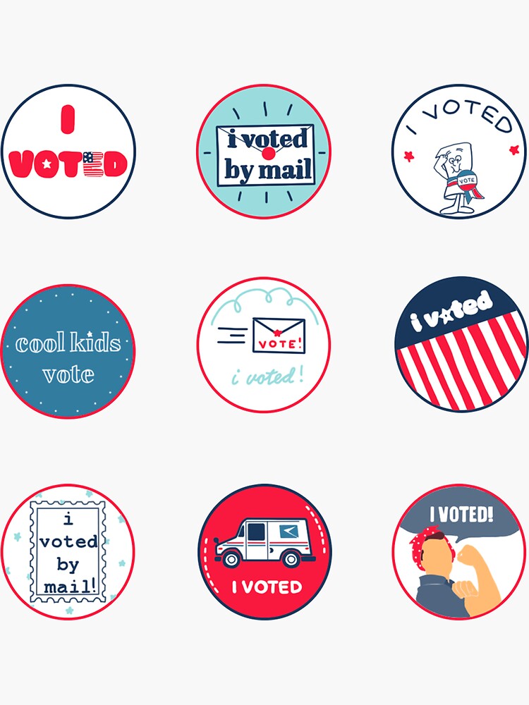 "i voted stickers" Sticker for Sale by beeroll | Redbubble