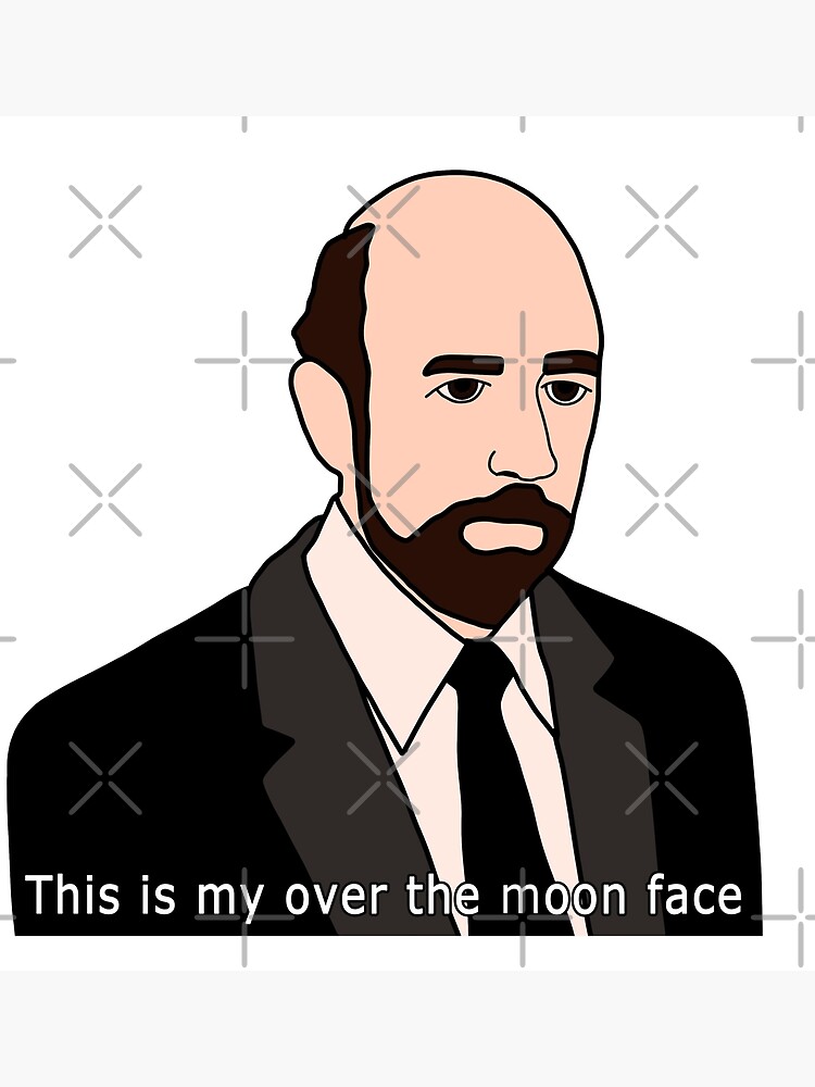 "over the moon face" Art Print by aluap106 | Redbubble