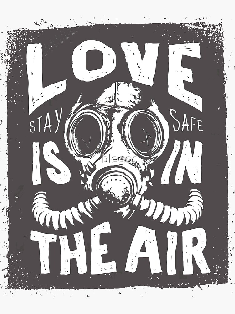 "Love is in the air" Sticker for Sale by blegor | Redbubble