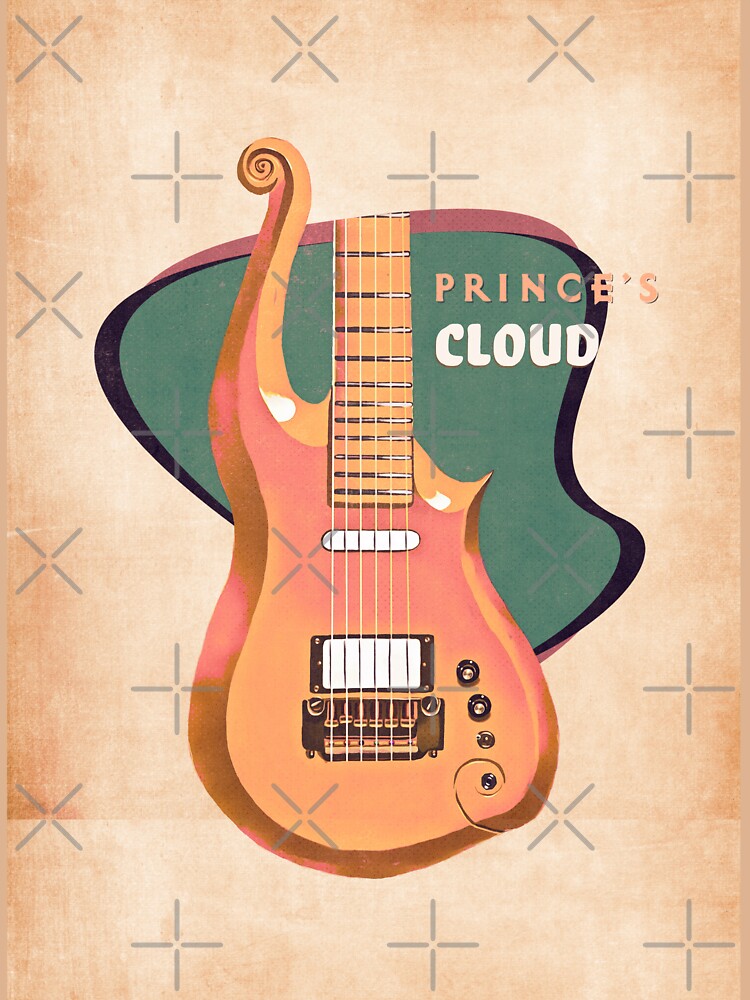 "Prince's guitar retro poster" Sticker for Sale by popcultposters1 ...
