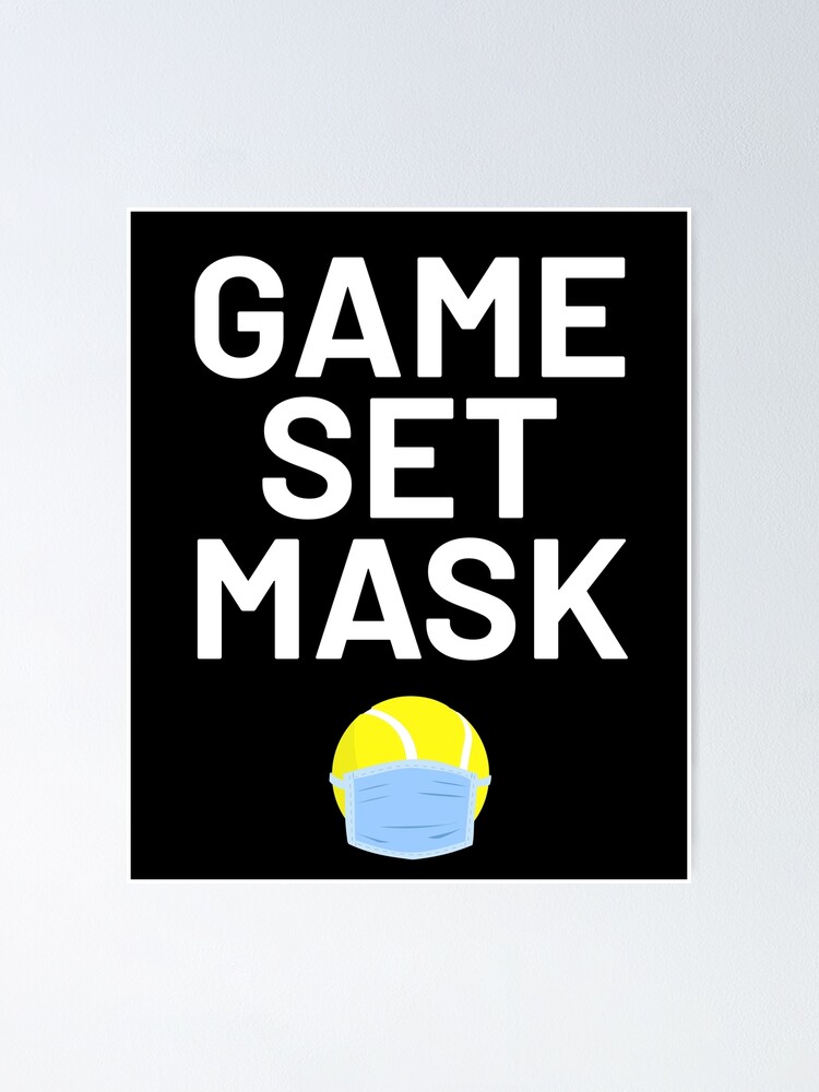 "Game Set Mask - A Hilarious Design for Tennis Coach, Players and Fans ...