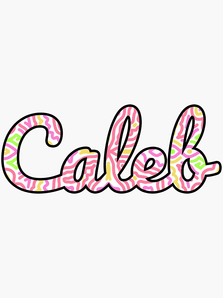 "Caleb Handwritten Name" Sticker by inknames | Redbubble