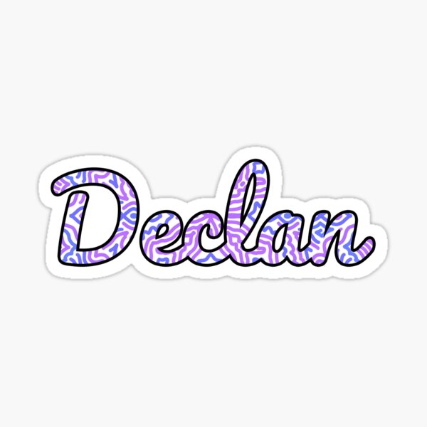"Declan Handwritten Name" Sticker for Sale by inknames | Redbubble