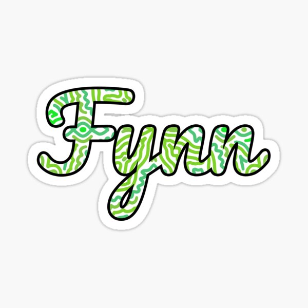 "Fynn Handwritten Name" Sticker by inknames | Redbubble