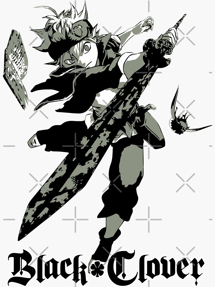 "Black Clover Asta" Sticker for Sale by Geek-sheep | Redbubble