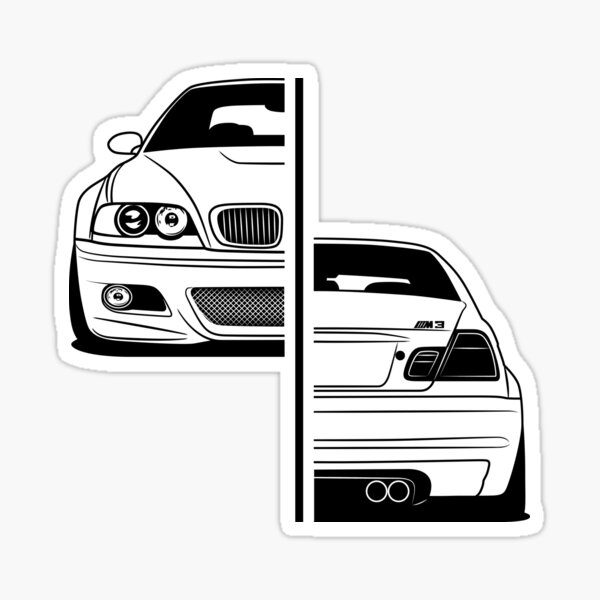 Sticker: E46 | Redbubble