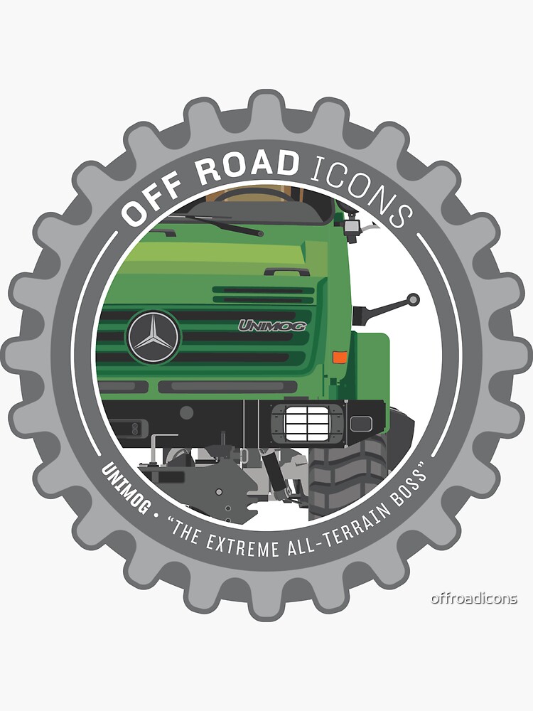"Unimog Badge" Sticker for Sale by offroadicons | Redbubble