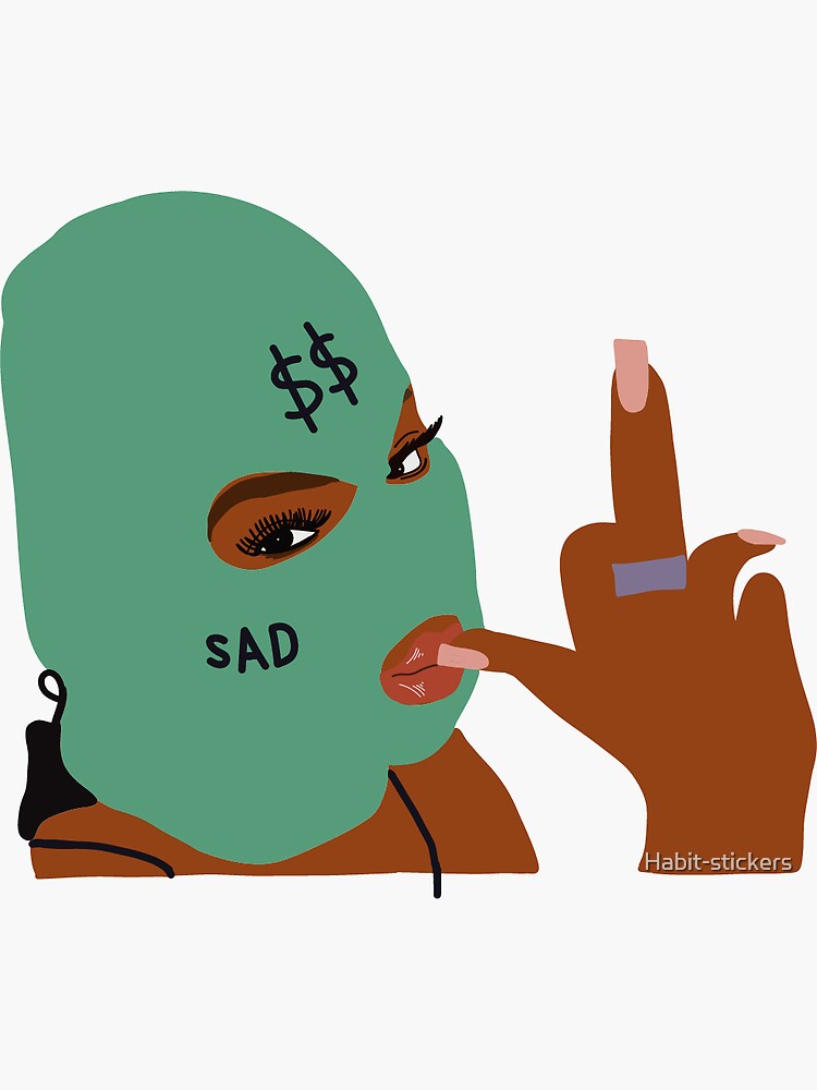"bad" Sticker by Habit-stickers | Redbubble
