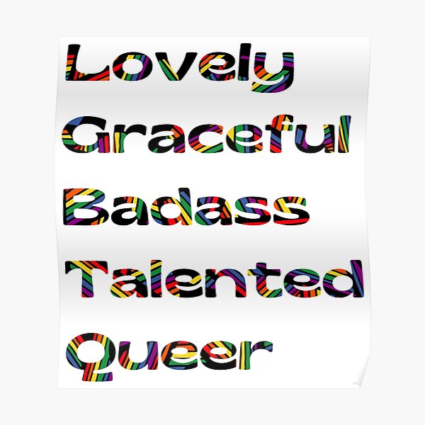 "Rainbow Compliments" Poster by Und3rtheRadar | Redbubble