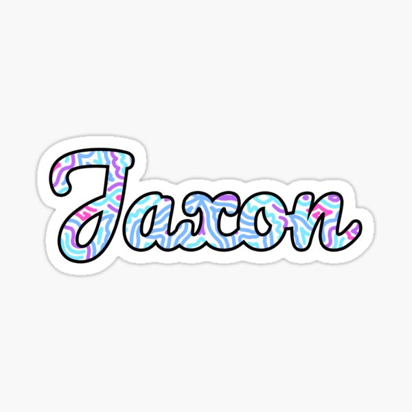 "Jaxon Handwritten Name" Sticker for Sale by inknames | Redbubble