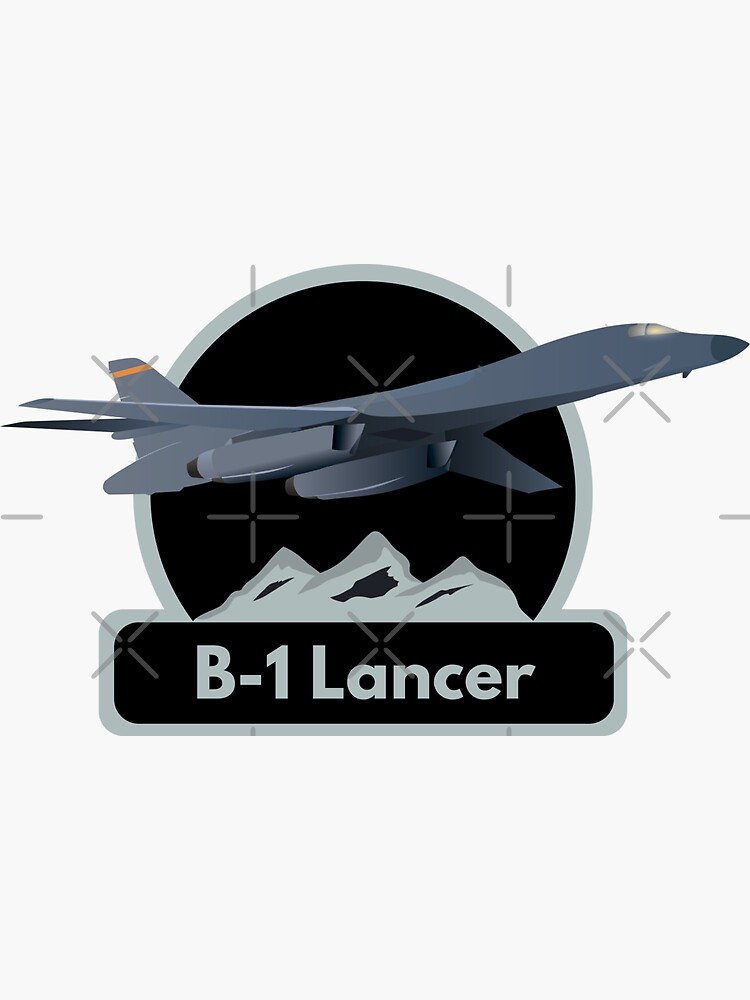 "American Heavy Bomber B-1 Lancer" Sticker for Sale by NorseTech ...