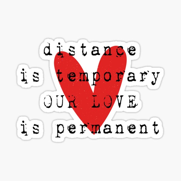 "Long Distance Relationship LDR" Sticker by artworkbyrihen | Redbubble