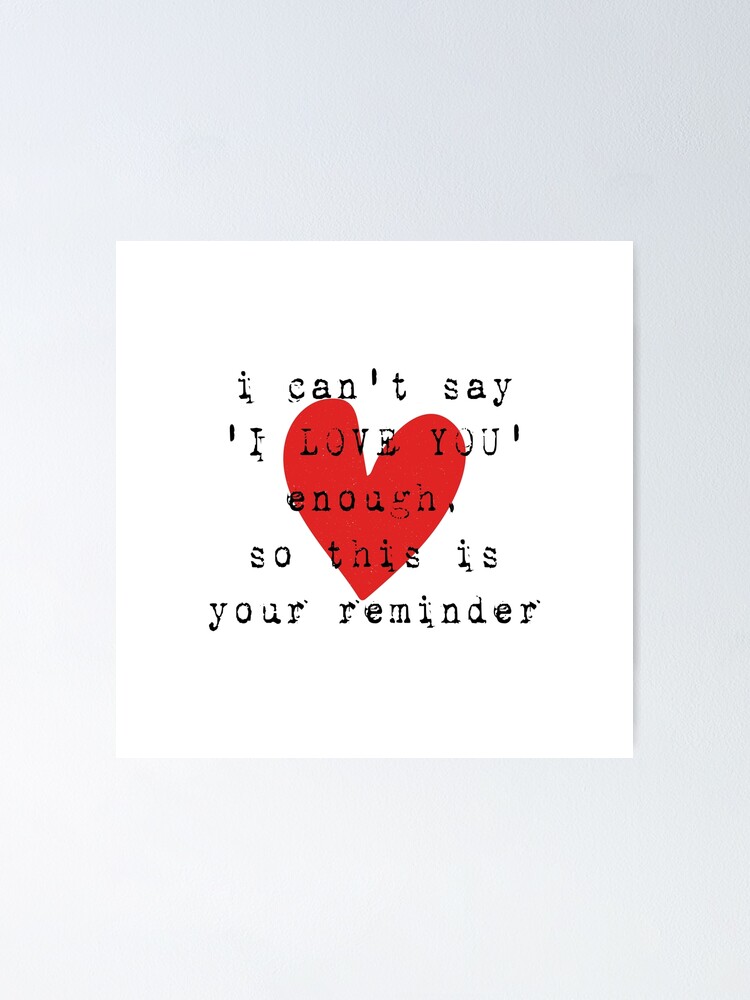 "Long Distance Relationship LDR" Poster by artworkbyrihen | Redbubble