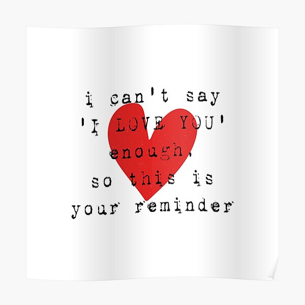 "Long Distance Relationship LDR" Poster by artworkbyrihen | Redbubble