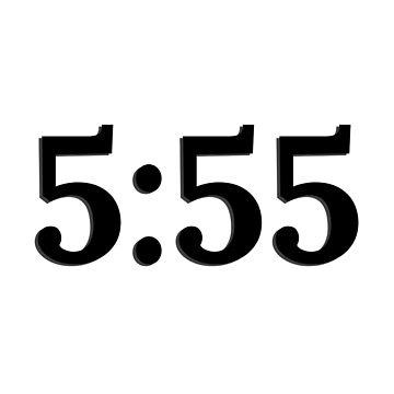 "555 angel number" Sticker for Sale by gloriasd14 | Redbubble