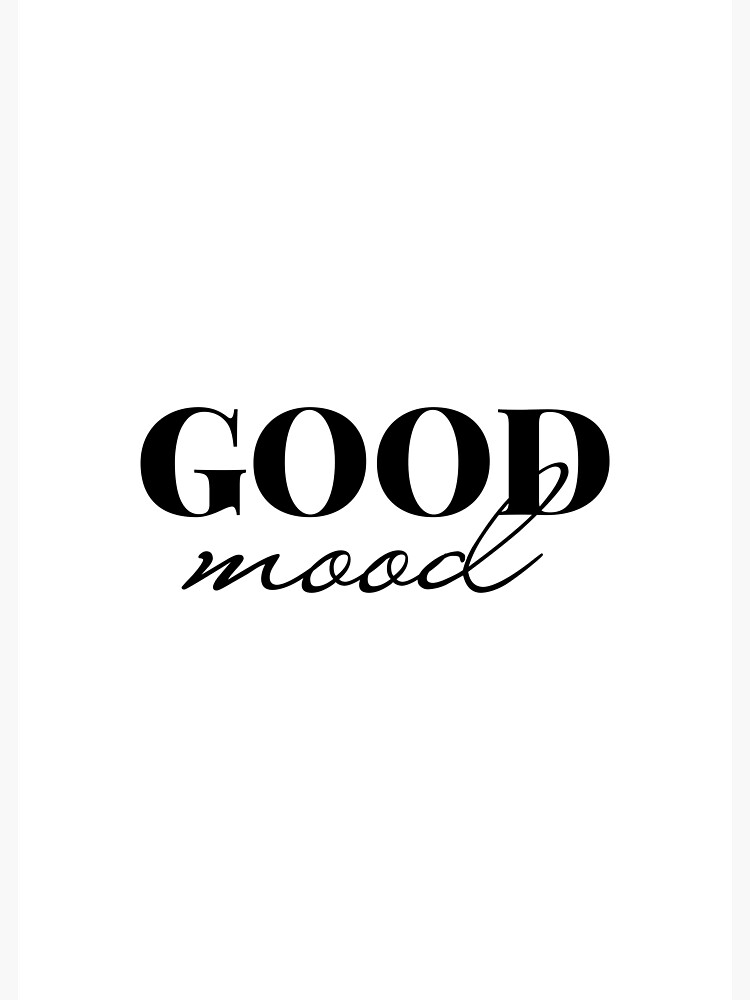 "Typografie GOOD MOOD Design" Sticker by AgataCreate | Redbubble