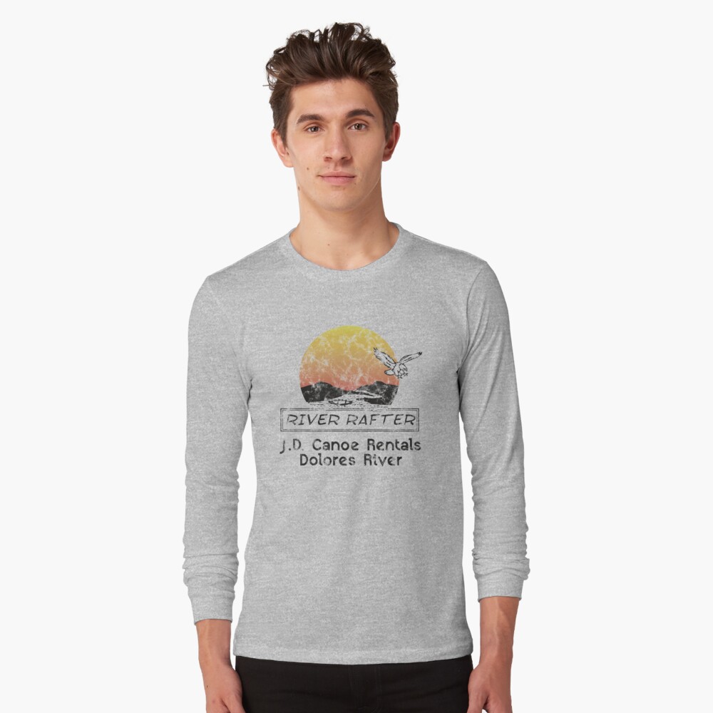 "Dolores River Canoe Rentals River Rafter (distressed)" Essential T ...