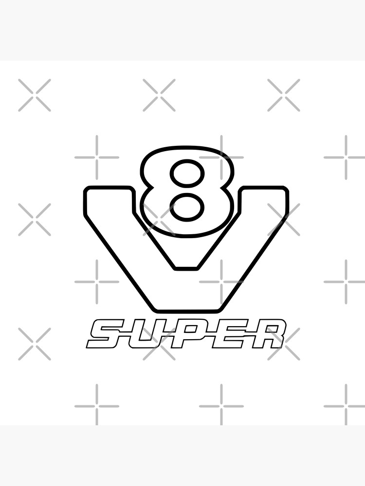 "V8 SuperTrucker Black Outline " Art Print for Sale by ScaniaTrucks ...