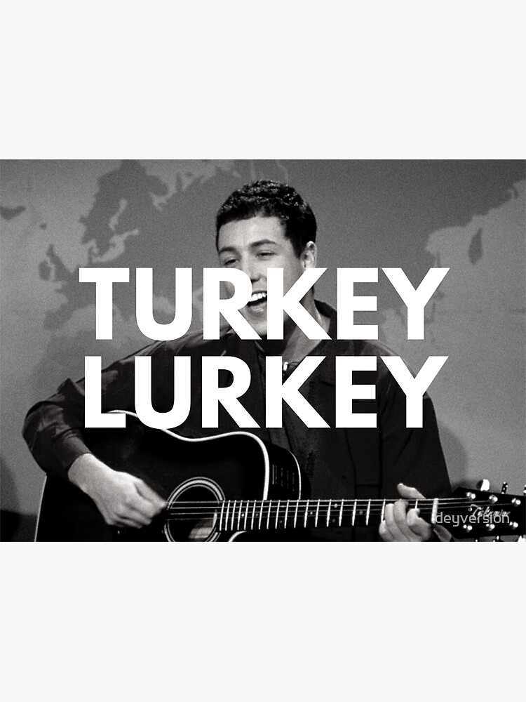 "Turkey Lurkey Thanksgiving Song" Sticker for Sale by deyversion ...
