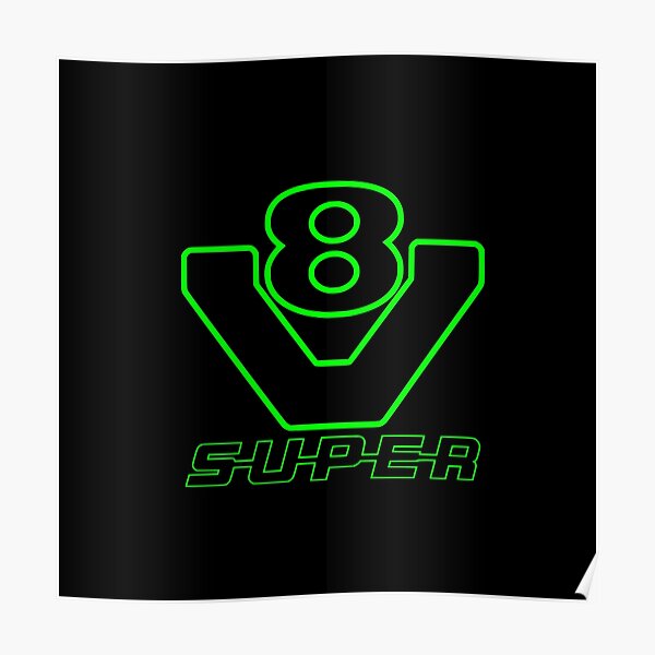 "V8 SuperTrucker Green Outline " Poster for Sale by ScaniaTrucks ...
