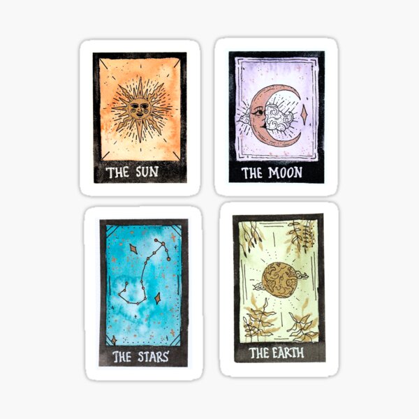 "Tarot Card Sticker Pack" Sticker by sylviebouffard | Redbubble