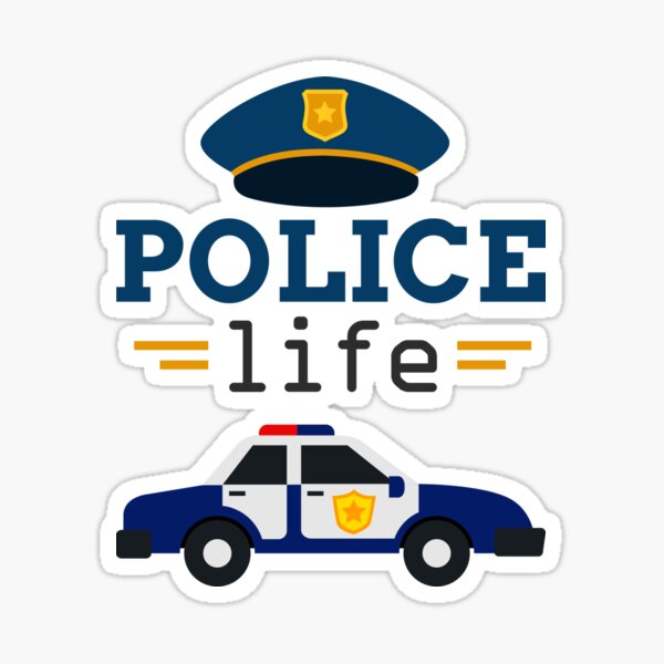 "Police Life Serve for Life" Sticker for Sale by Treasurekey | Redbubble