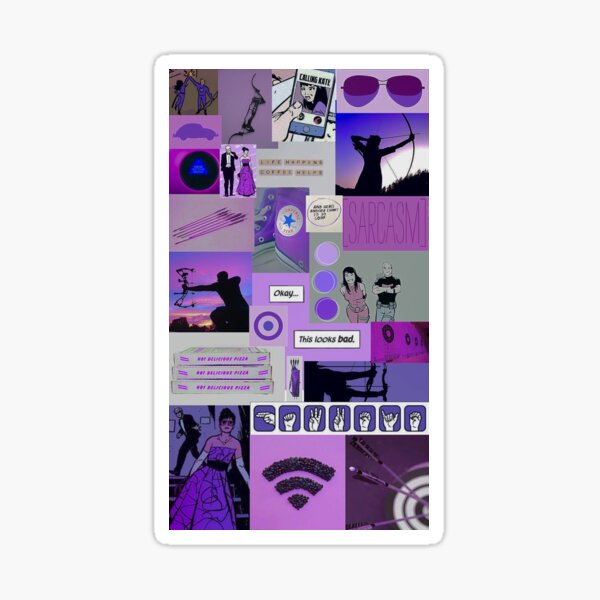 "Hawkeye (Clint Barton and Kate Bishop) Aesthetic" Sticker for Sale by ...