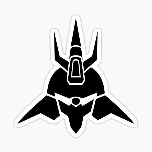 "MSN-04 Sazabi Face" Sticker by SimpleMecha | Redbubble