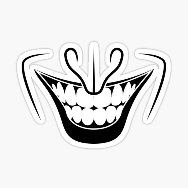 "Grinning Face " Sticker by BrambleBox | Redbubble