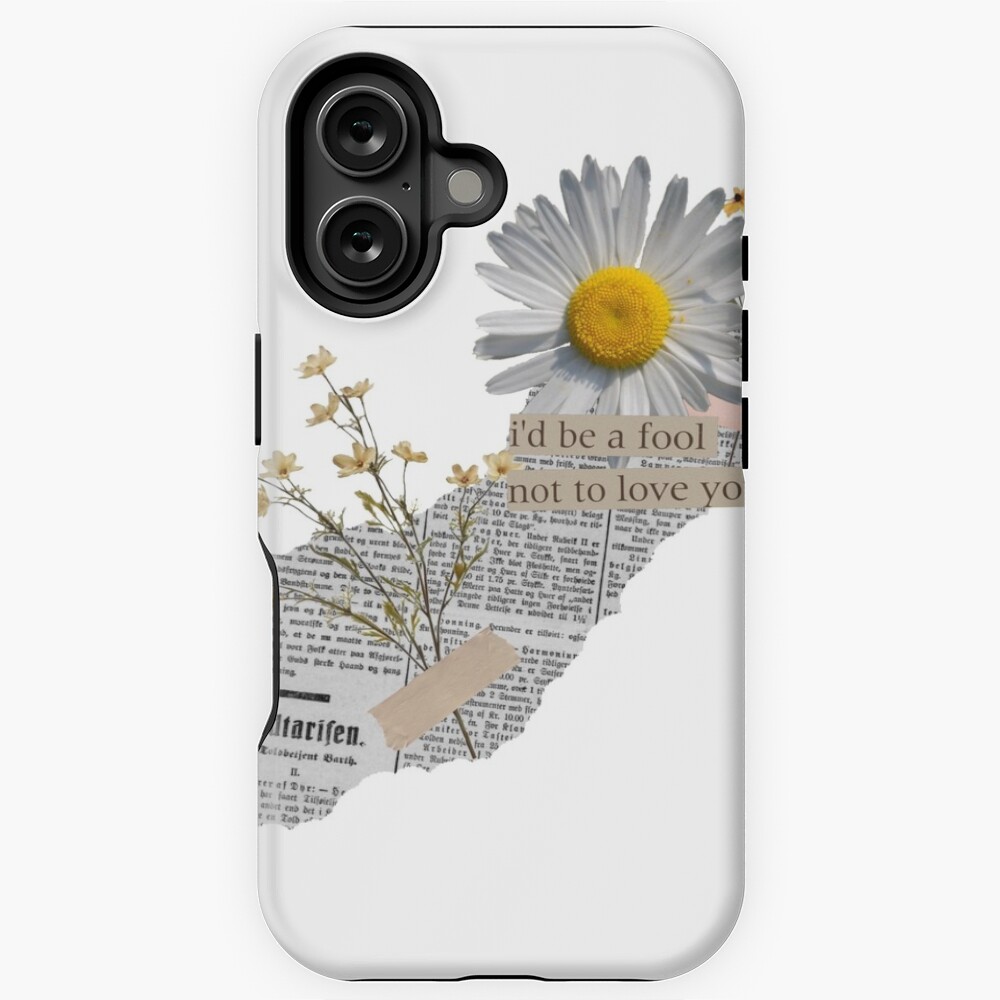 "Daisies meet a newspaper article" Sticker by ButterflyPink | Redbubble