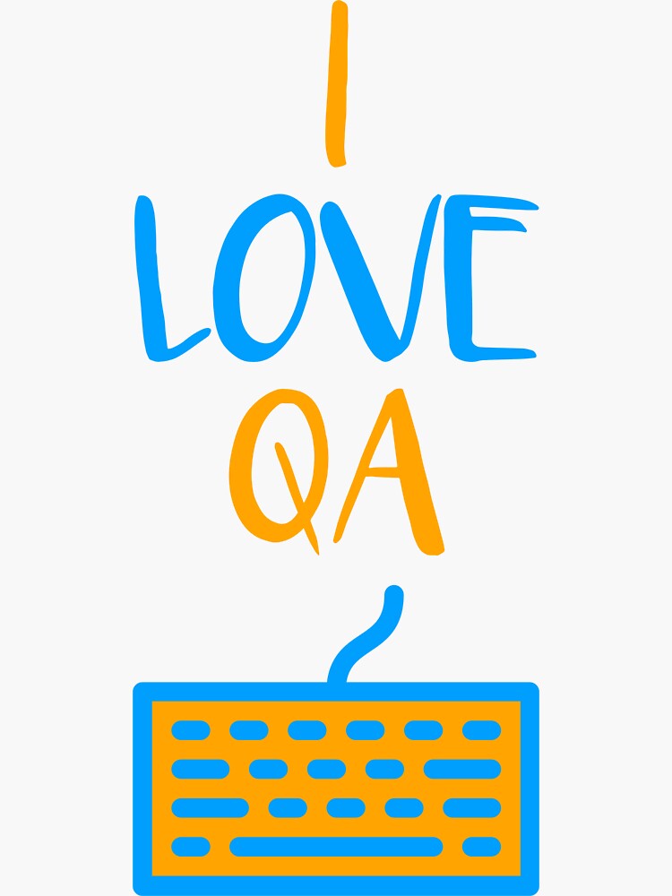 "I Love Qa" Sticker for Sale by JlCreative | Redbubble