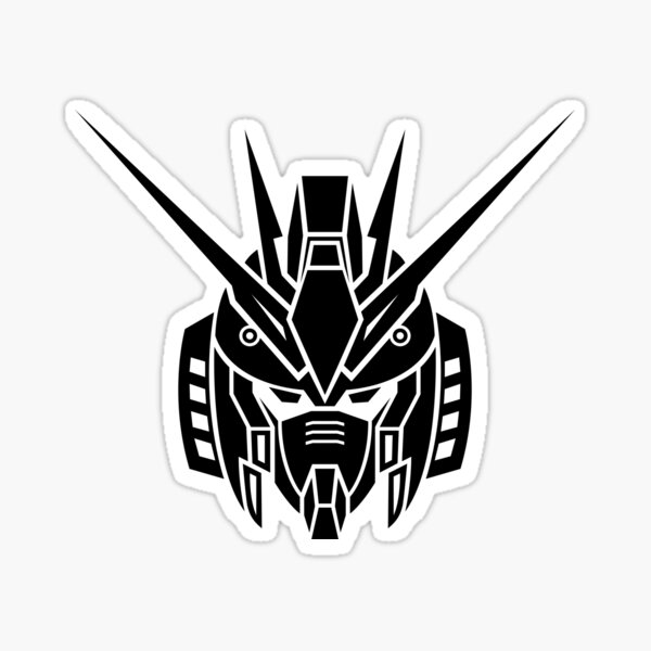 "RX-93 ν Gundam [Nu Gundam] Face" Sticker for Sale by SimpleMecha ...