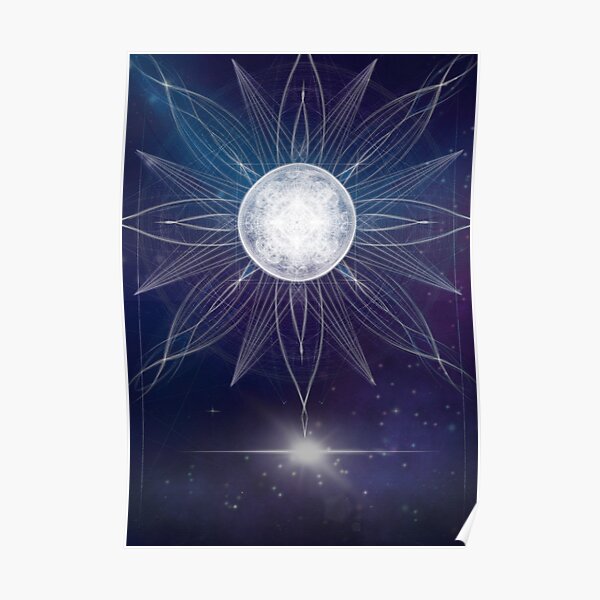 Póster «Obra de arte de Goddes Selene Sigil» de Amethystum | Redbubble