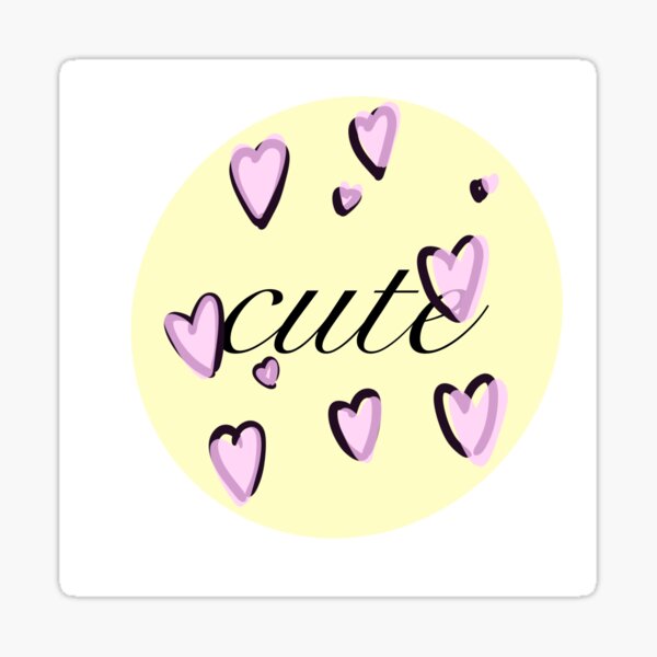 "cute sticker" Sticker for Sale by ariettii | Redbubble