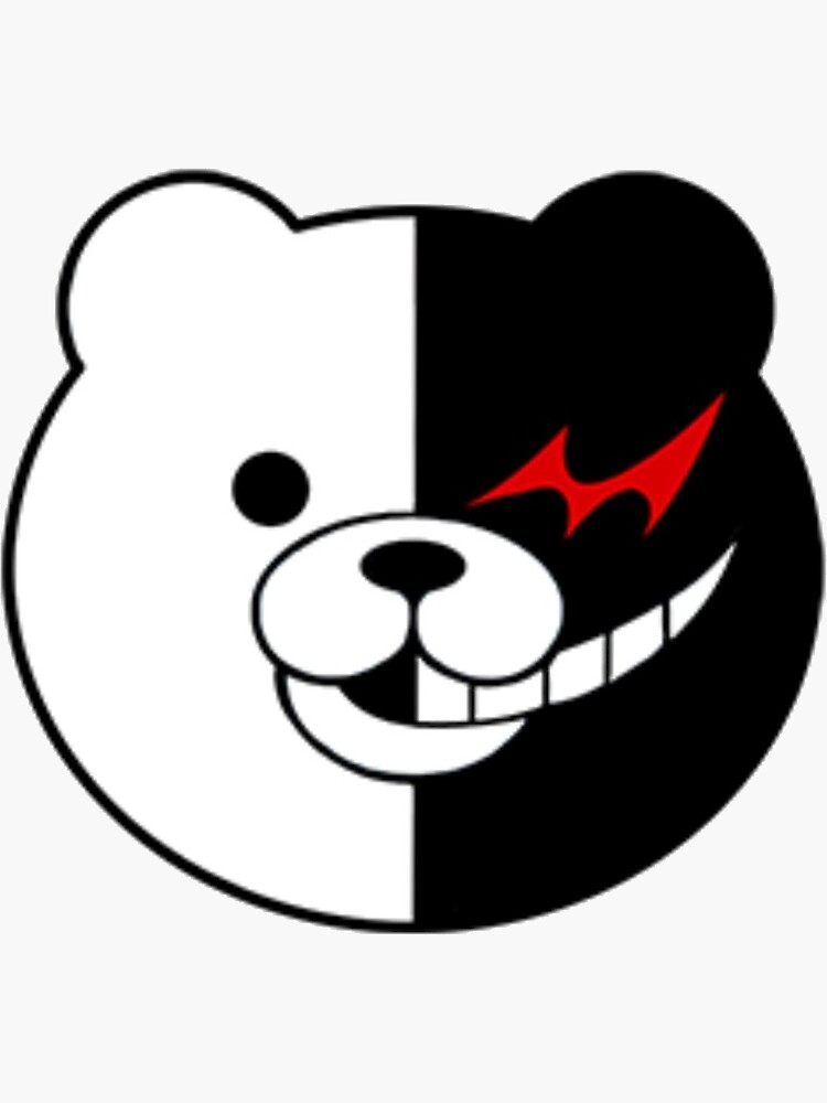 "Monokuma" Sticker by Purplecube | Redbubble