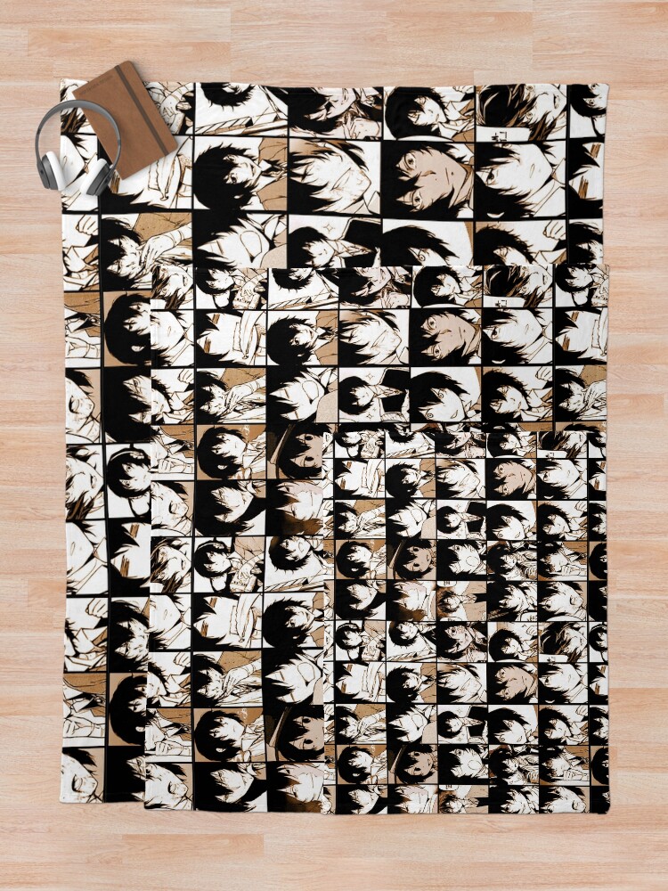 Dazai Osamu Collage- Manga Color Version Throw Blanket Designed & Sold ...
