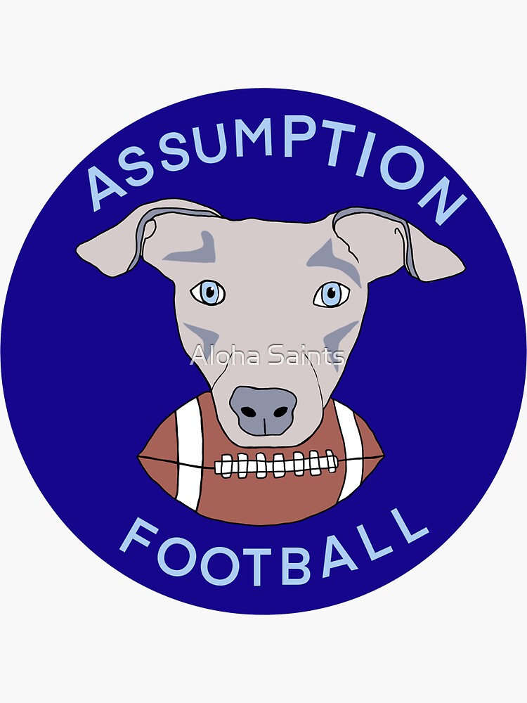"Assumption College Football" Sticker for Sale by alohasaint | Redbubble