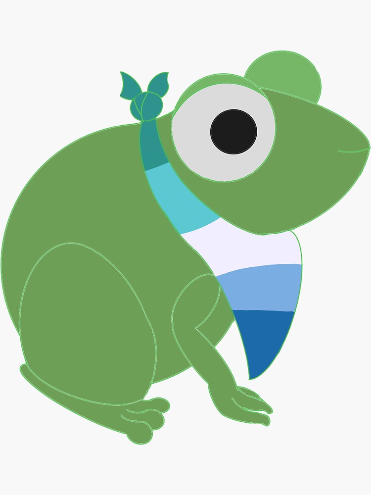 "MLM Pride Frog" Sticker for Sale by CryptidGender | Redbubble